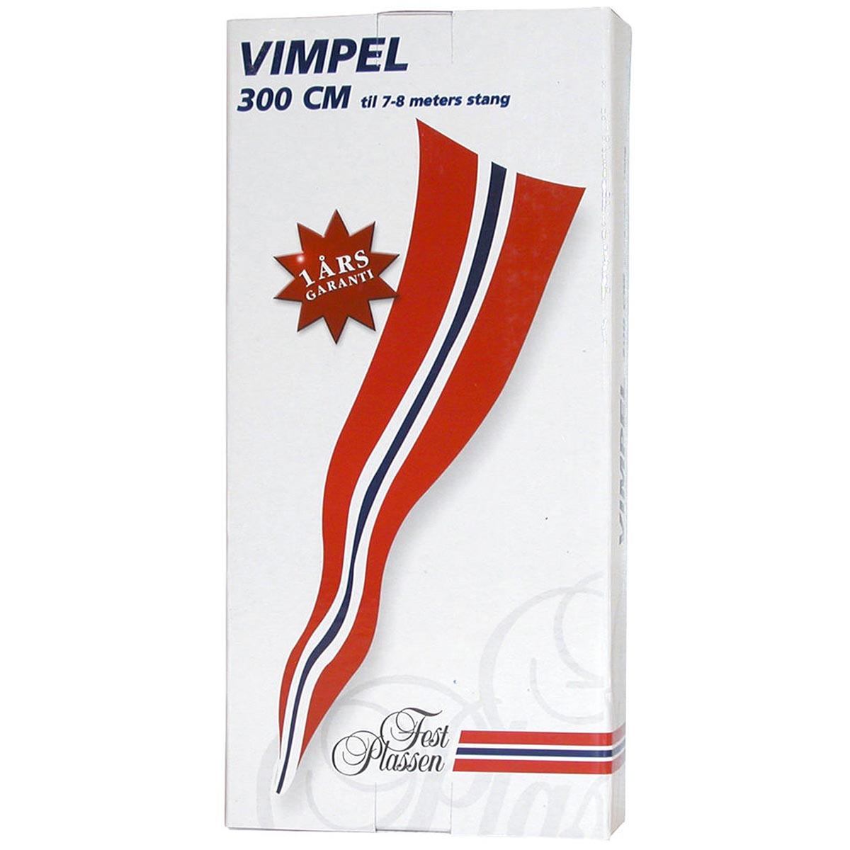 Flagg Vimpel 300cm - 7-8 Meter Stang - NorskeNettbutikker.no